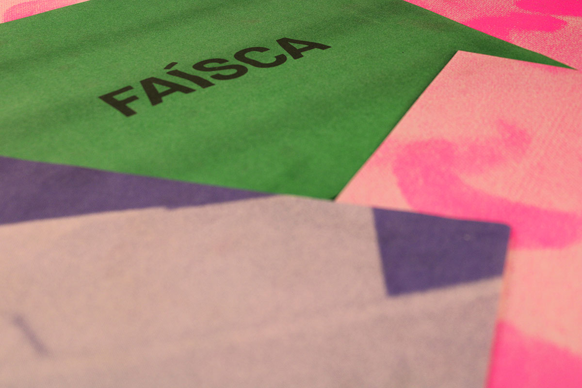 Cores e escombros: a nova identidade visual da Faísca – Faísca Festival